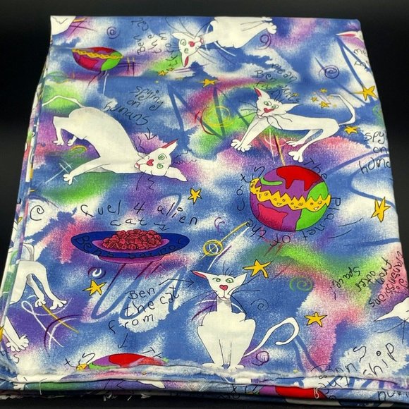 Fabric Innovations | Other | Vintage Fabric Innovations Aliens Cats Kat ...